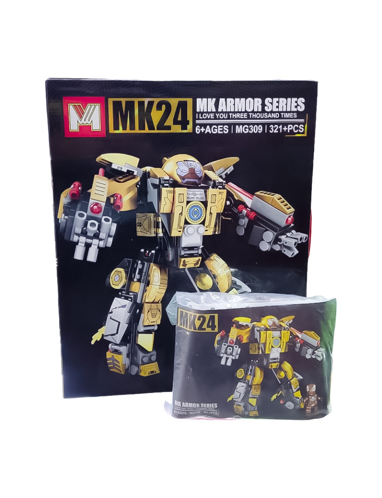 Lego Mega Iron Man Amarillo My World MG309