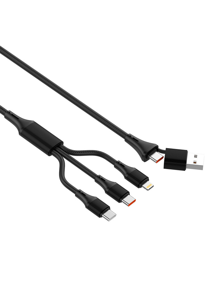Cable USB 3 En 1 LDNIO LC97UC 1.2MT 100W