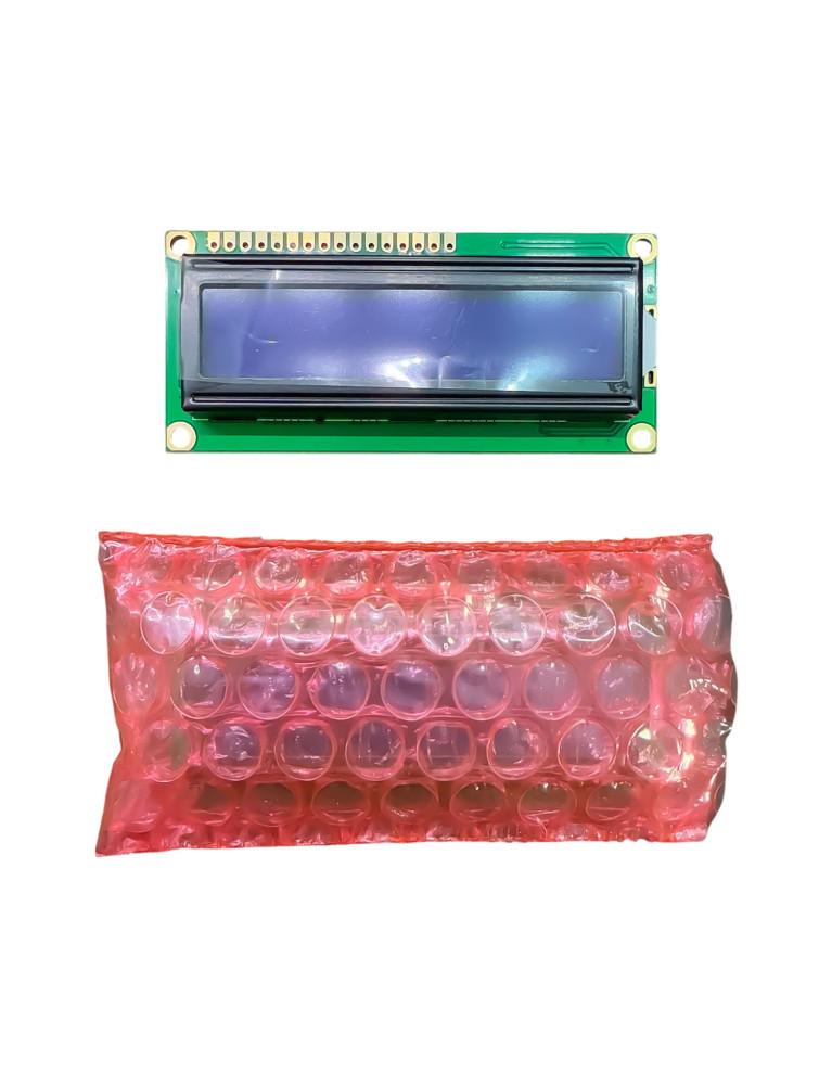 Módulo Display LCD 16X2 Azul BL-1602 Sin IC